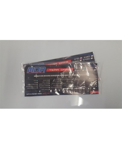MDR FOX HYBRID ROLL OFF TEAR OFFS PK 100