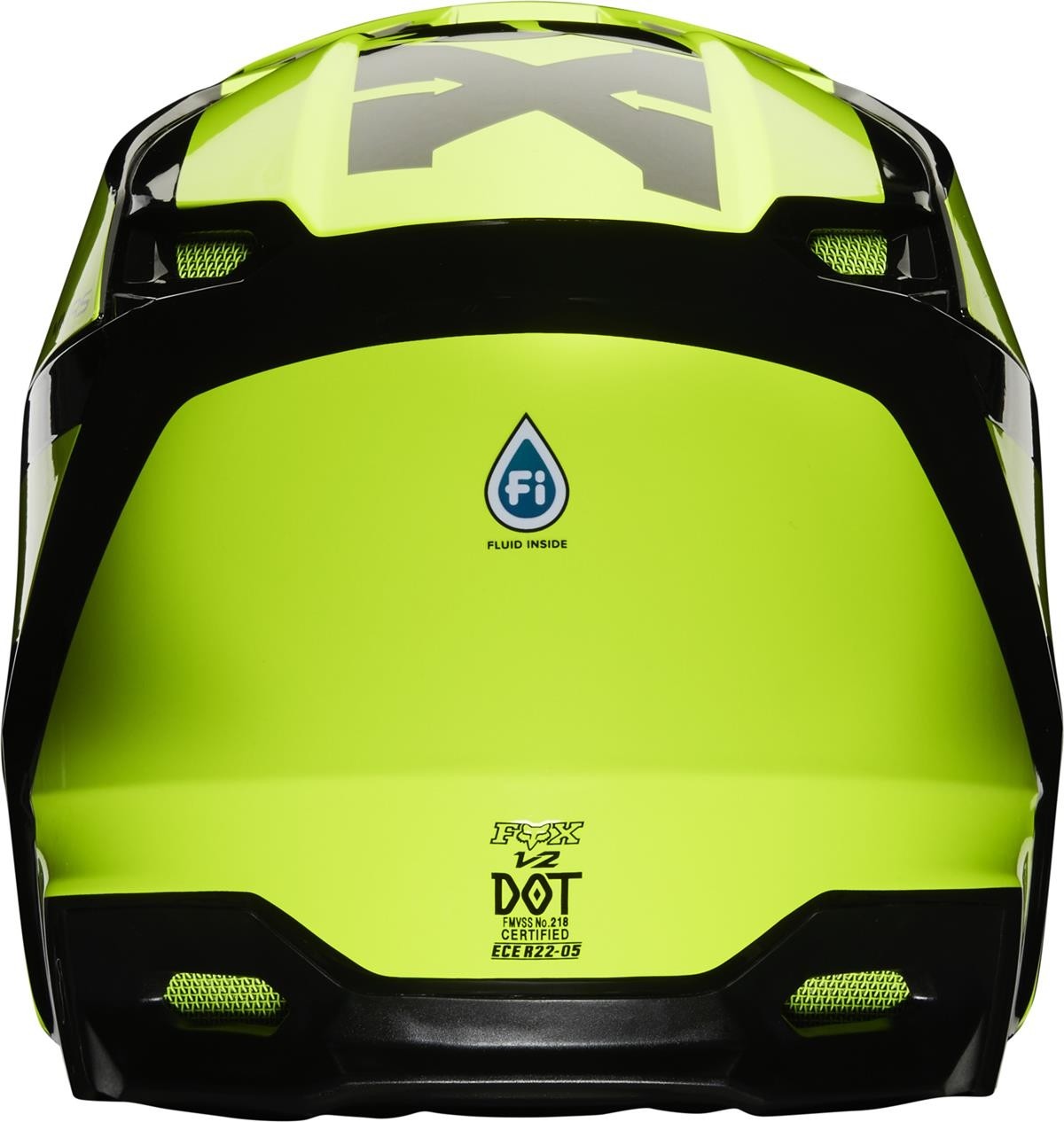 Fox Youth V2 Hayl Helmet - Flo Yellow