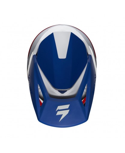 SHIFT YOUTH WHIT3 HELMET- GRAPHIC WHITE/RED/BLUE