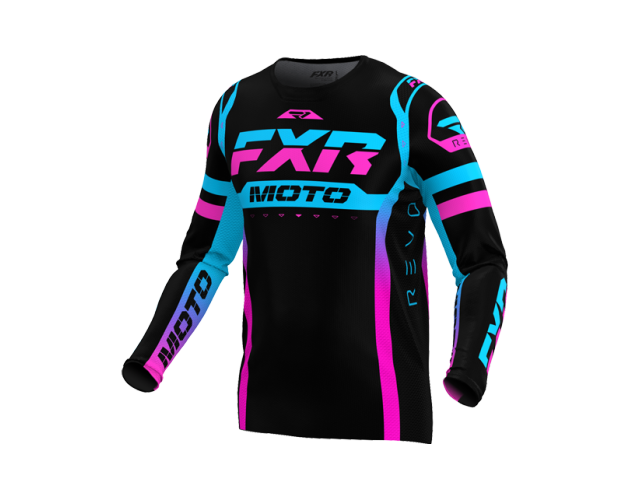 FXR Revo Pro MX LE Pant 23 - Black/Blue/Pink