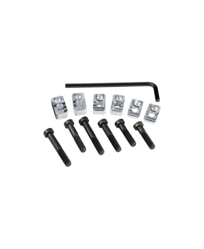 HANDLEBAR RISER KIT BLACK/CHROME