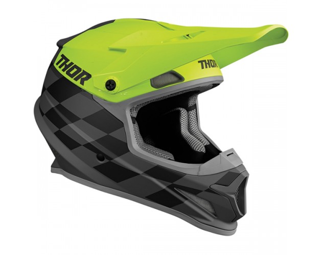 Thor Sector Helmet - Grey/Acid